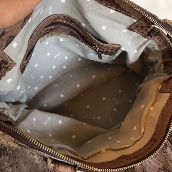 Prune | Bags | Prune Leather Snake Skin Shoulder Bag | Poshmark